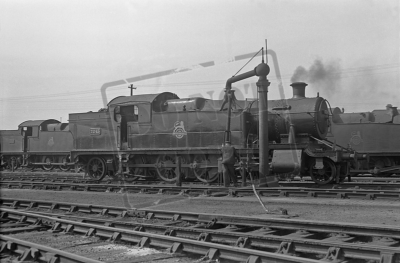 Rail-Online | 72xx 2-8-2T | 7245 1952-07-05 Ebbw Junction shed