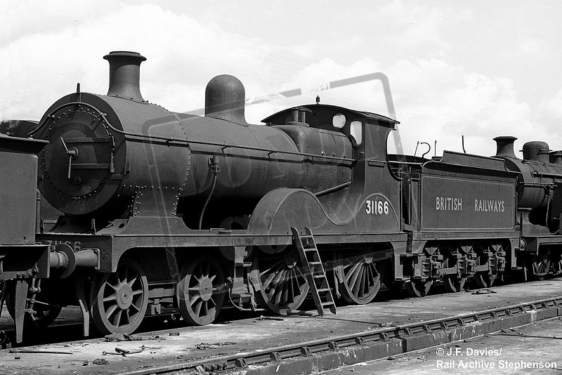 Rail-Online | D/D1 4-4-0s | 31166 1955-05-14 Ashford Works