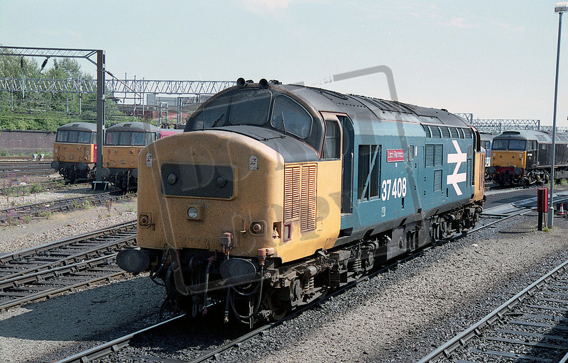 Rail-Online | Class 37 EE Type 3 | 37408 1990c Crewe