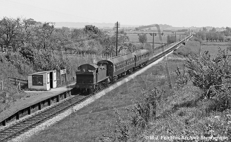 Rail-Online | 45xx 2-6-2Ts | 4591 1964-05-16 Lyng Halt